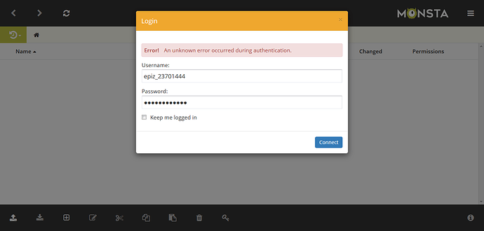Error An Unknown Error Ocurred During Authentication Hosting Support Infinityfree Forum