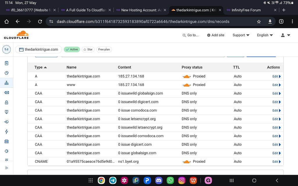 How to connect Hostinger Domain + Cloudflair + Infinityfree - Hosting Support - InfinityFree Forum