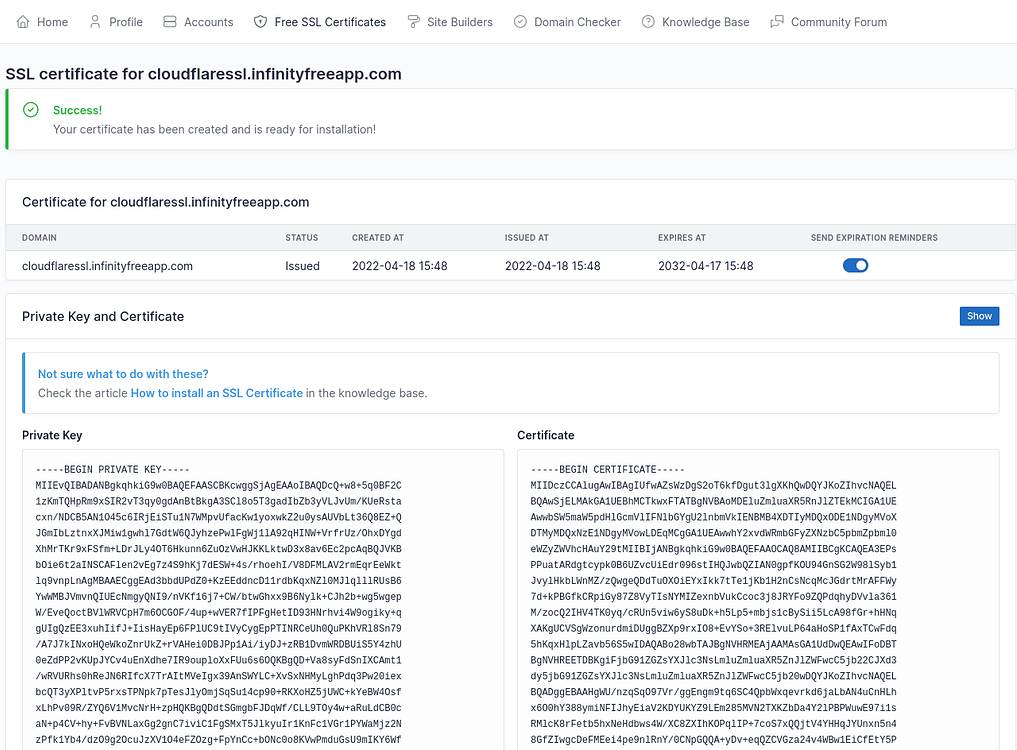 How to setup Full SSL with Cloudflare - HTTPS and SSL - InfinityFree Forum