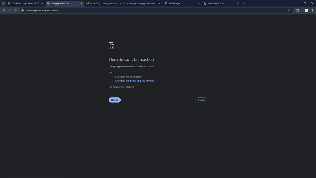 Is The Server Down Hosting Support Infinityfree Forum