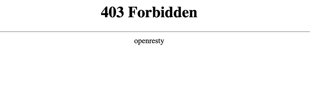 403 Forbidden openresty - Hosting Support - InfinityFree Forum
