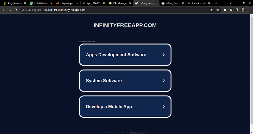 My website dont show up - Hosting Support - InfinityFree Forum