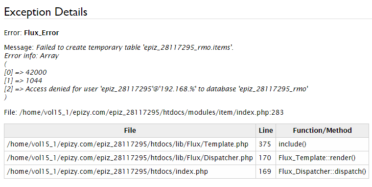 I Can T Connect To My Database With Any Scripts Other Than Phpmyadmin Hosting Support