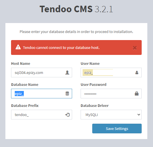 Database error - Hosting Support - InfinityFree Forum