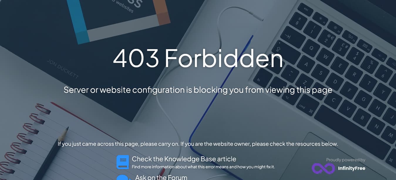 403 Forbidden - Hosting Support - InfinityFree Forum